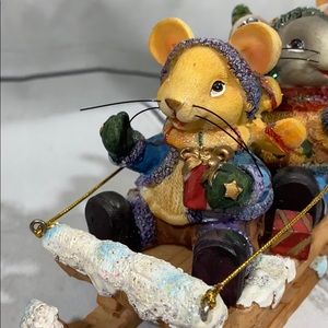 Holiday | Three Mice On Christmas Sleigh | Poshmark
